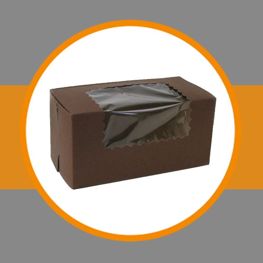 Custom Chocolate Brown Cupcake Boxes - PrintingyourBox